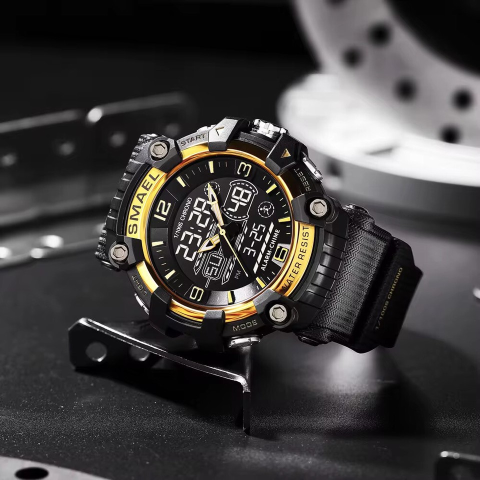 Men Large OVERSIZED Waterproof Digital Sports Military Tactical WRIST ...