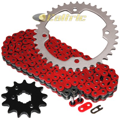 Red O-Ring Drive Chain & Sprocket Kit for Yamaha Raptor 350 YFM350 2004 ...