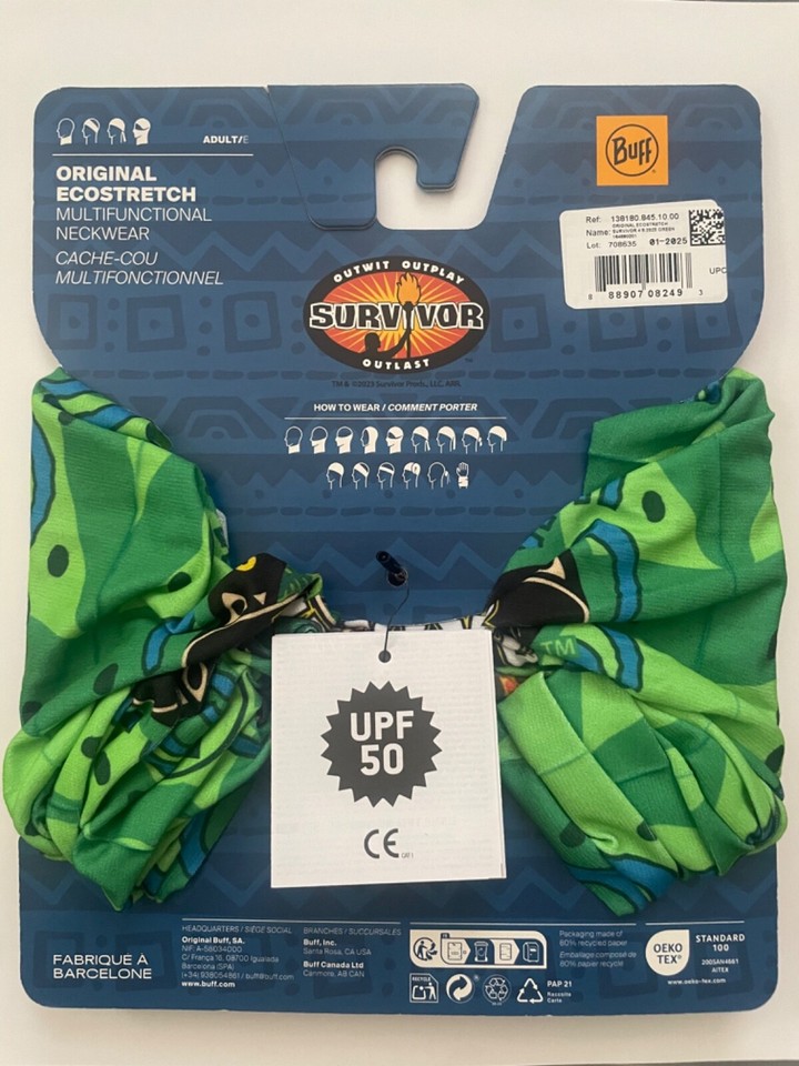 🗿 CBS NEW Survivor 48 Vula Buff Green Jeff Probst | eBay