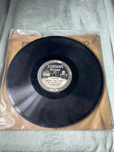 EDISON Record 78 rpm 50996-L VISIT TO REILLY'S / HENRY & HANK IN ...
