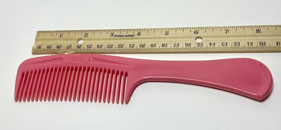 Vintage Goody 8.5" Unbreakable Comb Pink Retro Old School Prop | eBay