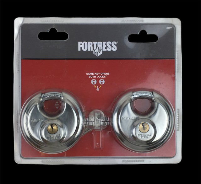 Fortress Padlock by Master Lock Hardened Steel High Security 2pk for ...