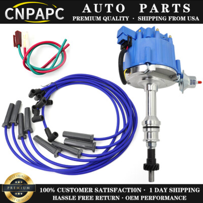 HEI Ignition Distributor For Ford 351C 351M 400 429 460 Spark Plug Wire ...