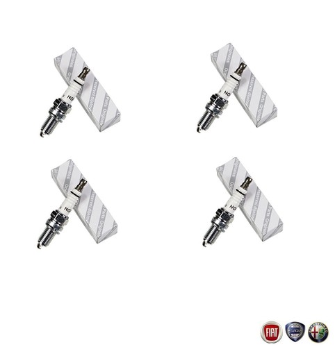 46344792 Kit 4 Spark Plugs Original Fiat Bravo II 1.4 T-Jet Doblo 1.4 ...