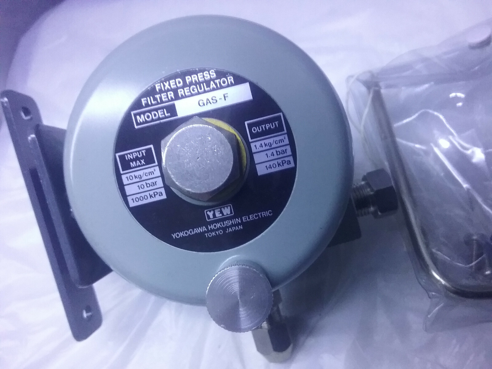 YOKOGAWA JAPAN FIXED PRESS FILTER REGULATOR 10kg/cm2 10bar 1000kpa YEW ...