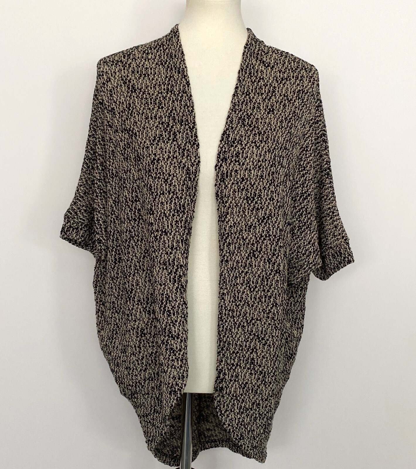 Mossimo Women's Cardigan Knit Open Front Black & Ivory Size XS | eBay