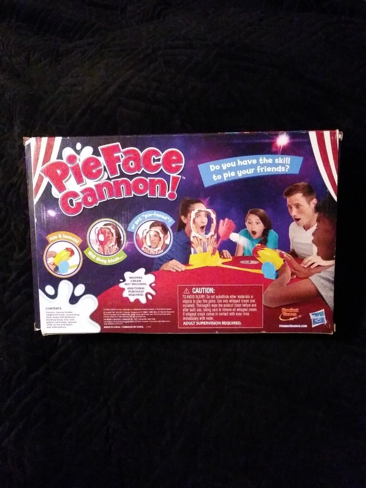 Pie Face Cannon Board Game Kids Ages 5 and Up Whipped Cream Game ...