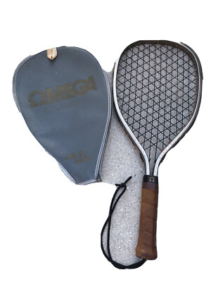 Vintage 1970s Omega Mad Raq Excalibur Aluminum Racquet in case. Great ...