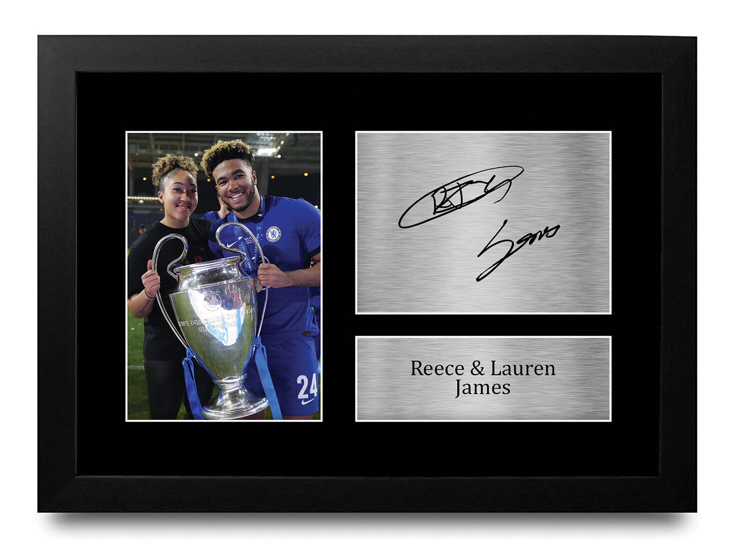 Lauren & Reece James Chelsea Framed Printed Autograph Picture for ...