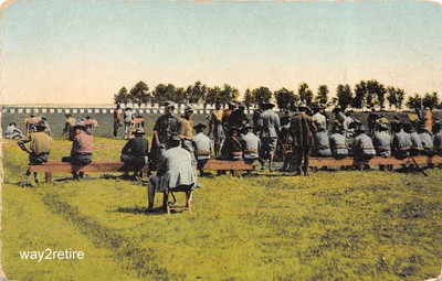 Postcard Military US Army Target Practice Range Waiting Your Turn c1900 ...