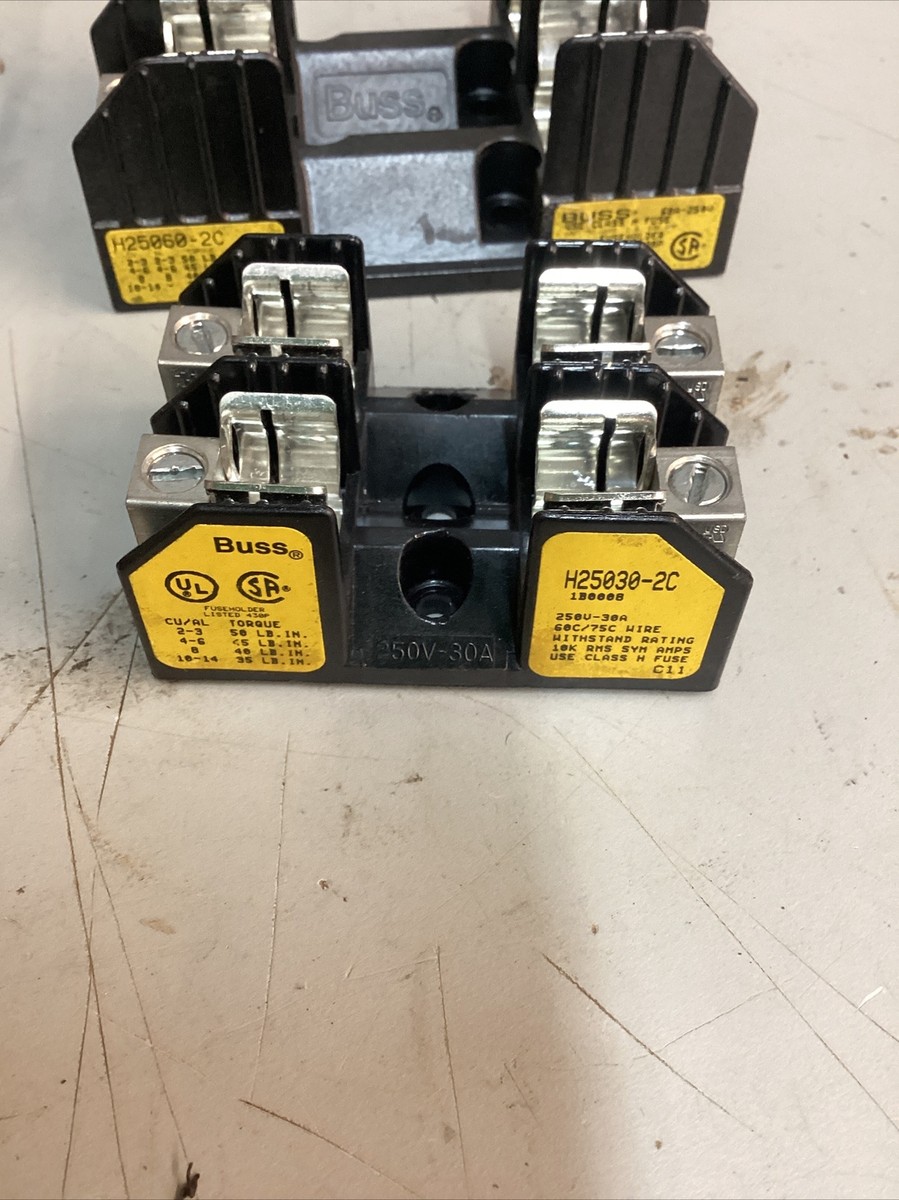 Cooper Bussmann Fuse Holder Bussmann H25030-2SR Fuse Block - Small ...