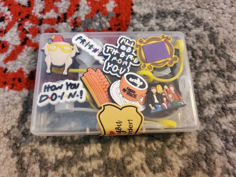 Friends Stanley Cup Straw Covers- 8 Total- Compatible with 30/40oz w ...