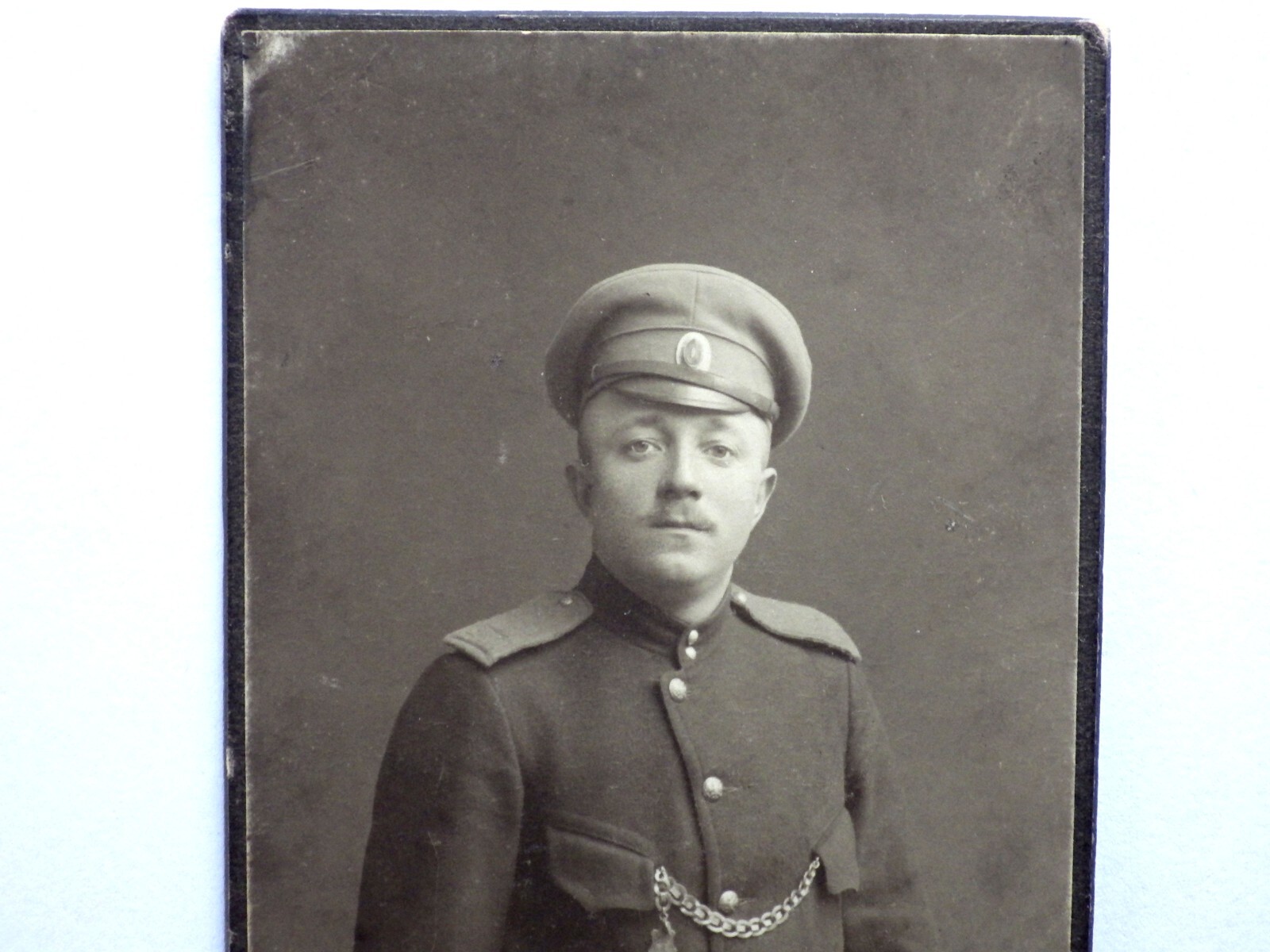 WWI Russian Army Officer Portrait CDV Photo Fanny Hjelm KOTKA Finland ...