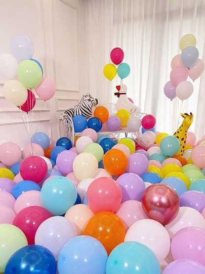 Five Balloons Set Multiple Colors for Birthday Party Supplies Event ...