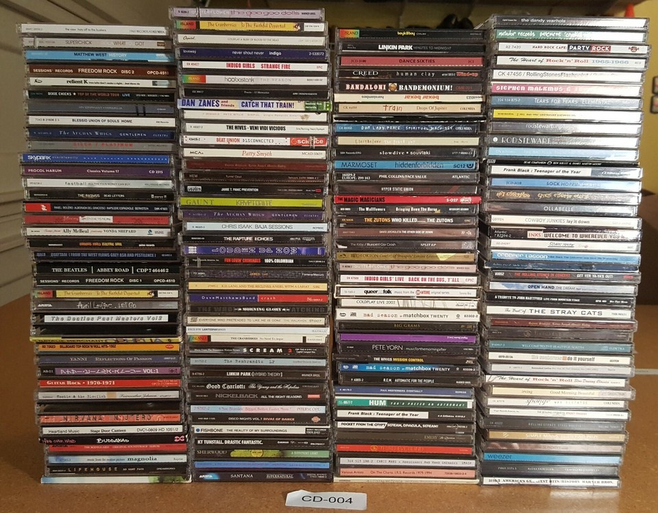 Assorted CDs Music Lot of 100 Different Types of Artists ALL GOOD-MINT ...
