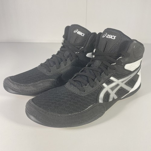 Asics Matflex Wrestlings Shoes Kids Size 5 Black White 1084A007 | eBay