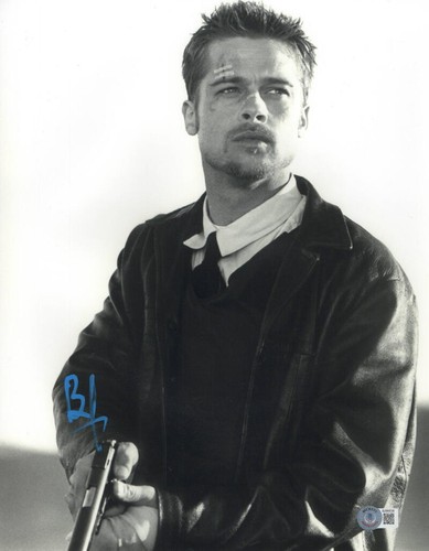 BRAD PITT SIGNED 11X14 PHOTO SEVEN AUTHENTIC AUTOGRAPH BECKETT 3 | eBay