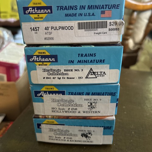 HO Scale Athearn Freight Cars New Kits Set Of 4. | eBay