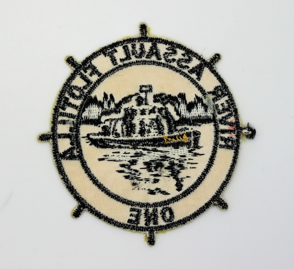 US NAVY RIVER ASSAULT FLOTILLA ONE PATCH Made for Vietnam War Veterans ...