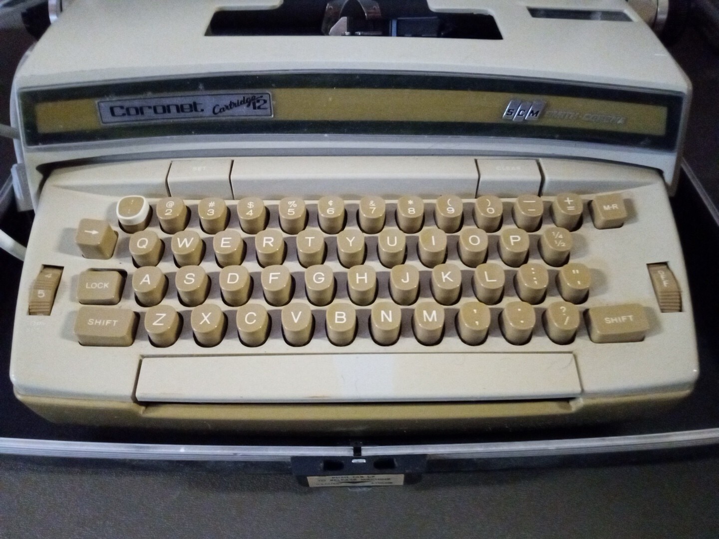 Smith Corona Coronet Super 12 Coronamatic Typewriter w/ Case Vintage ...