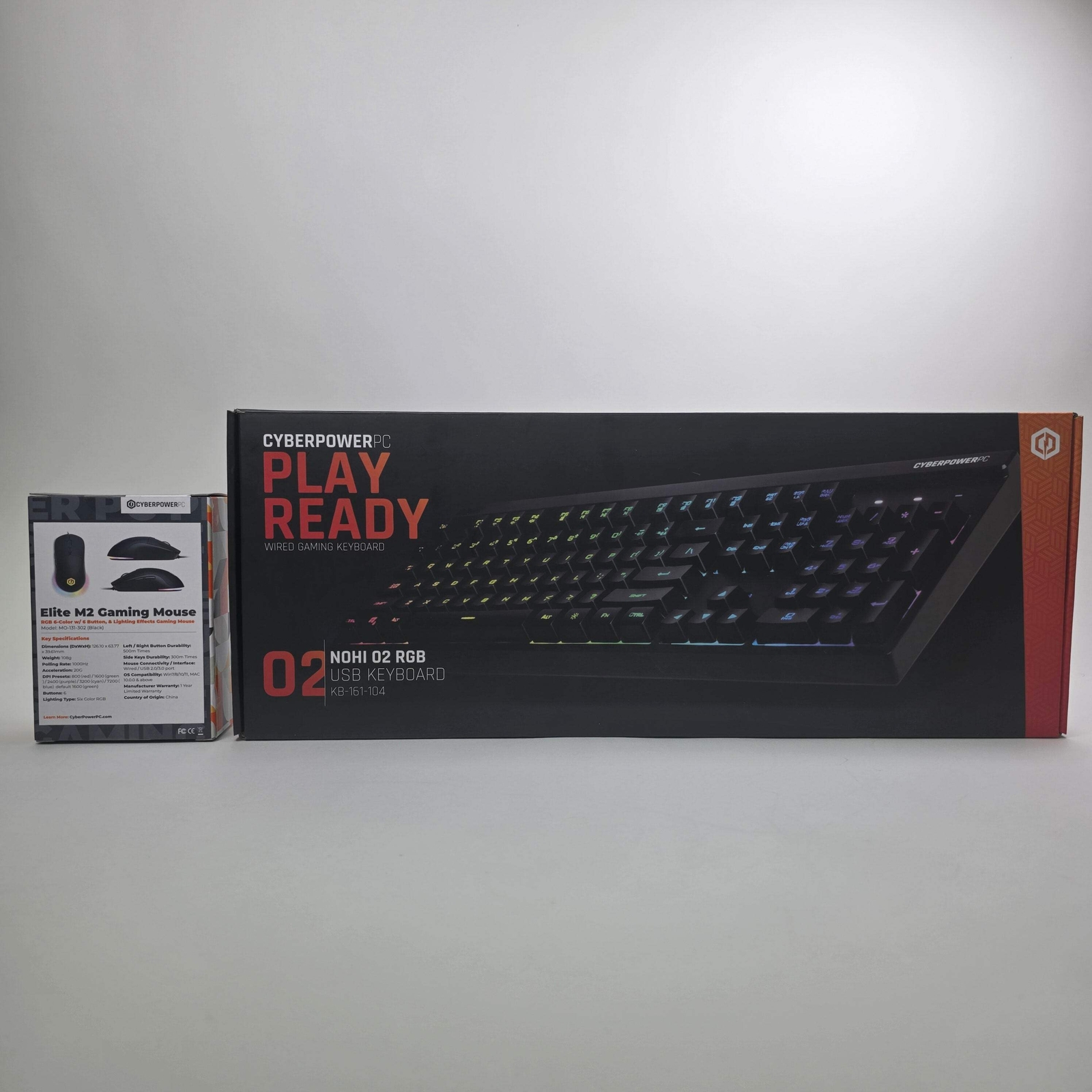 CyberPowerPC NOHI 02 KB-161-104 Black Wired RGB LED USB QWERTY Gaming ...