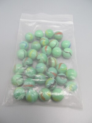 Sea Green swirl marbles bag of 33 | eBay