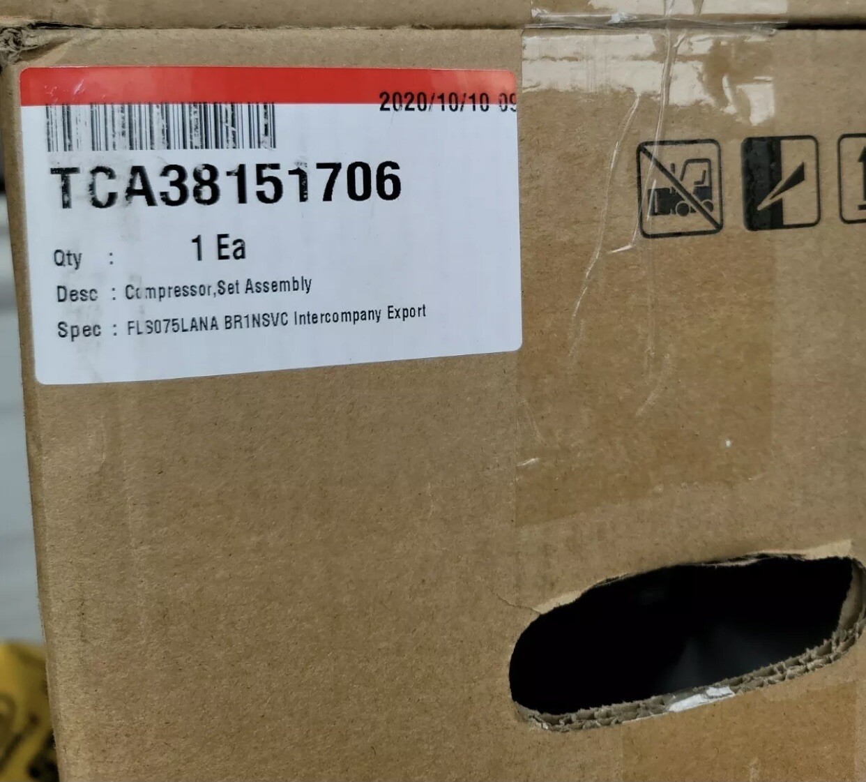 1-5 DELIVERY NEW LG Compressor TCA38151706 / TCA38091801 (FLS075LANA ...