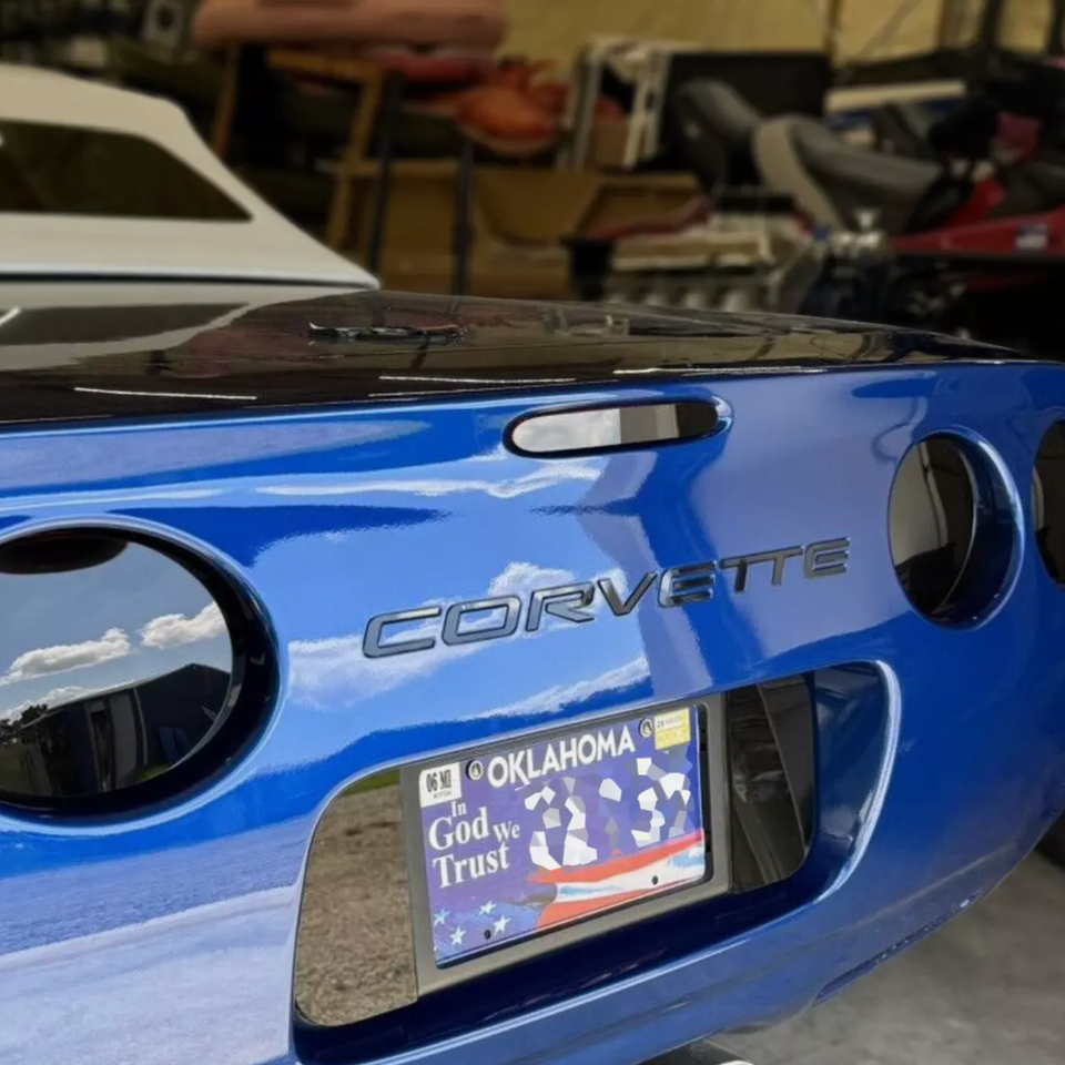 for C5 Corvette 1997–2004 Tail Light Blackout Kit Smoked Vinyl Covers ...