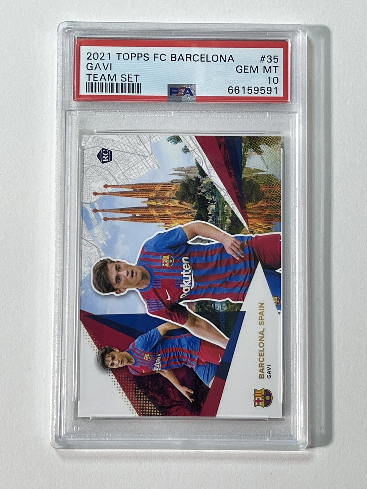 PSA 10 2021 Topps FC Barcelona Team Set Gavi RC Rookie Card #35 | eBay