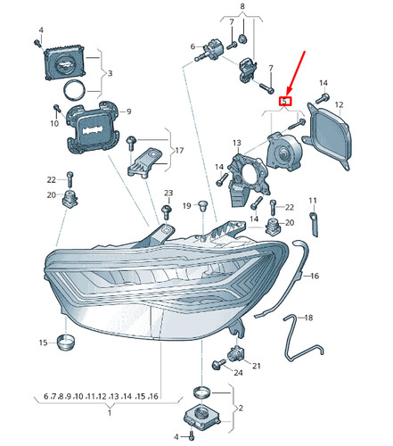 AUDI A6 AVANT C7 HEADLIGHT CONTROL MODULE COOLING FAN 4G0907463B | eBay