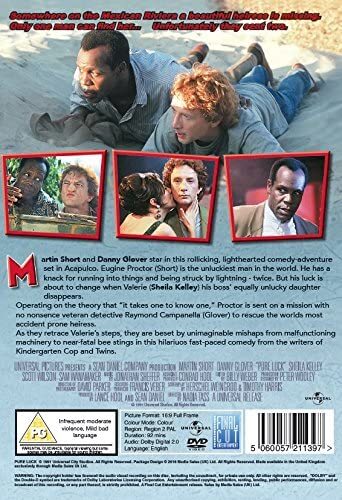 PURE LUCK (DVD) Martin Short Danny Glover Sheila Kelley Sam Wanamaker ...