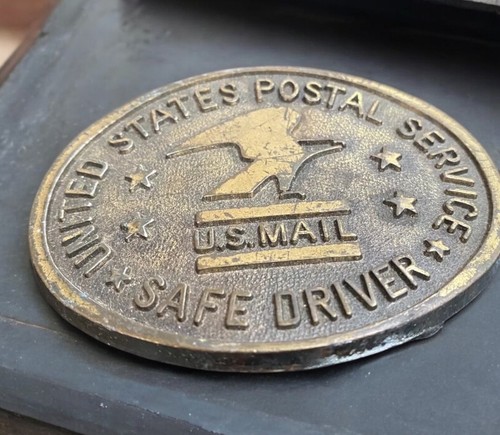 United States Postal Service Brass Belt Buckle Safe Driver US Mail ...