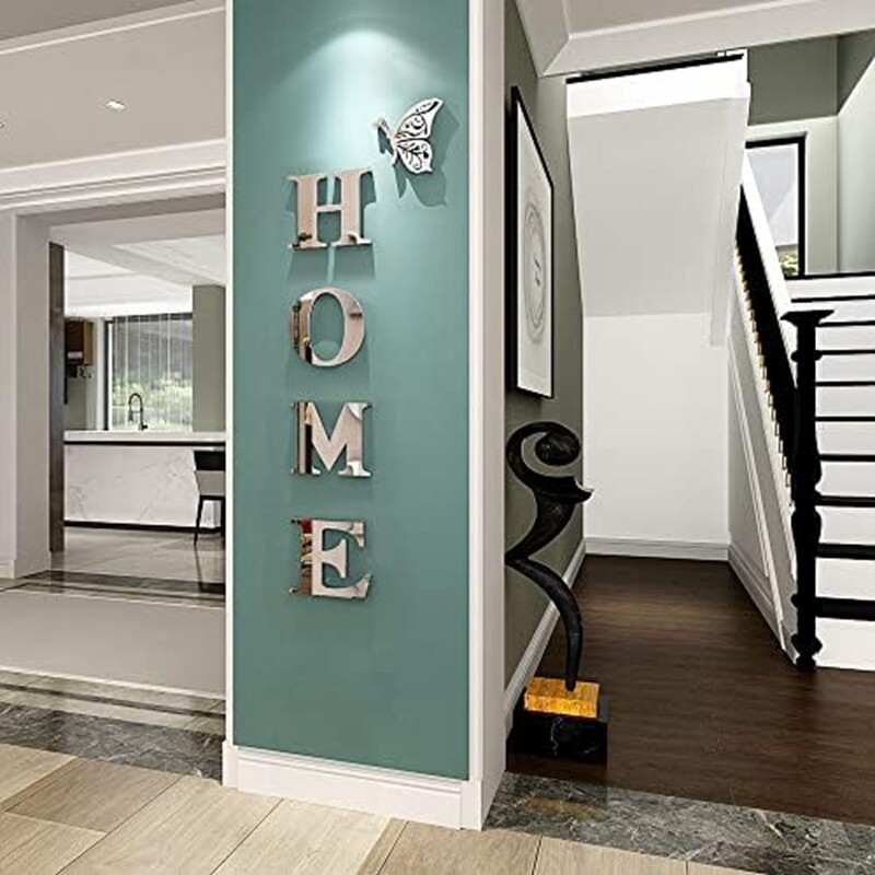 Wall Decor Letter Signs Acrylic Wall Sticker Wall Decorations for ...