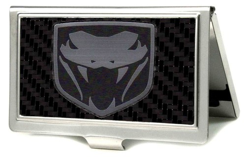 Business Card Holder Dodge Viper Marquetry Carbon Fiber Metal Small ...