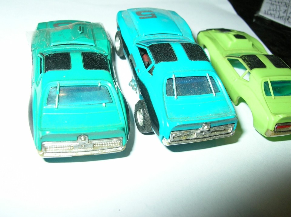 Vintage Lot of 3 AMC JAVELIN AMX TRANS-AM 1973 AURORA AFX HO SLOT CAR 1 ...
