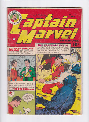 CAPTAIN MARVEL ADVENTURES #133 [1952 GD+] "THE PRESSURE PERIL" FAWCETT ...