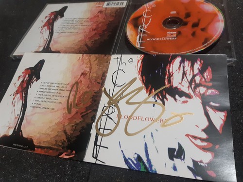 THE CURE autograph robert Smith cd BLOODFLOWERS signed live concert ...