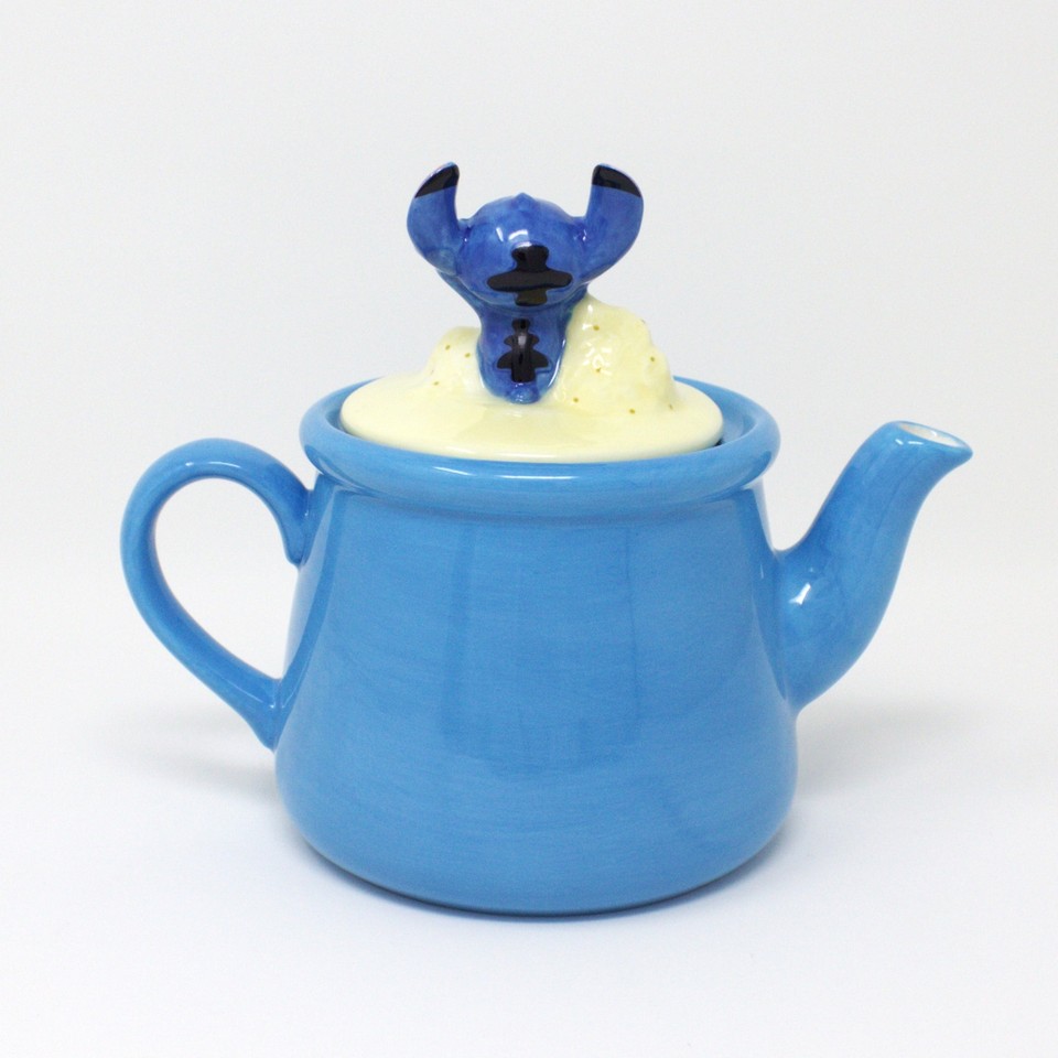 Disney Lilo & Stitch Teapot with 3D Stitch Lid – Porcelain Ceramic Gift ...