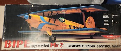 AVIOMODELLI BIPE SPECIAL MK.2 BI-PLANE GIANT RC GAS MODEL NEW IN BOX ...