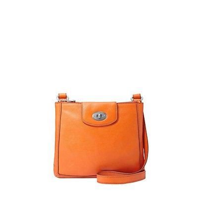 Fossil Marlow Leather Crossbody (Light Orange) | eBay