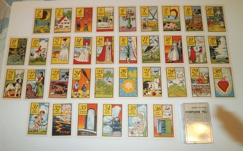 Whitman Fortune Telling Cards 1940s - Incomplete - Missing 1 MINT ...