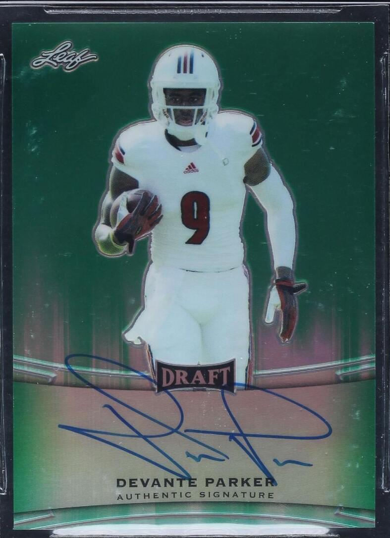 2015 Leaf Metal Draft - Devante Parker #BA-DP1 Green Prismatic /10 (AU ...