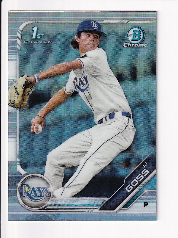 2019 Bowman Draft JJ Goss 1st Refractor Tampa Bay Rays #BDC-61 | eBay