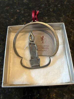 Danforth Pewter Candle Christmas Ornament | eBay