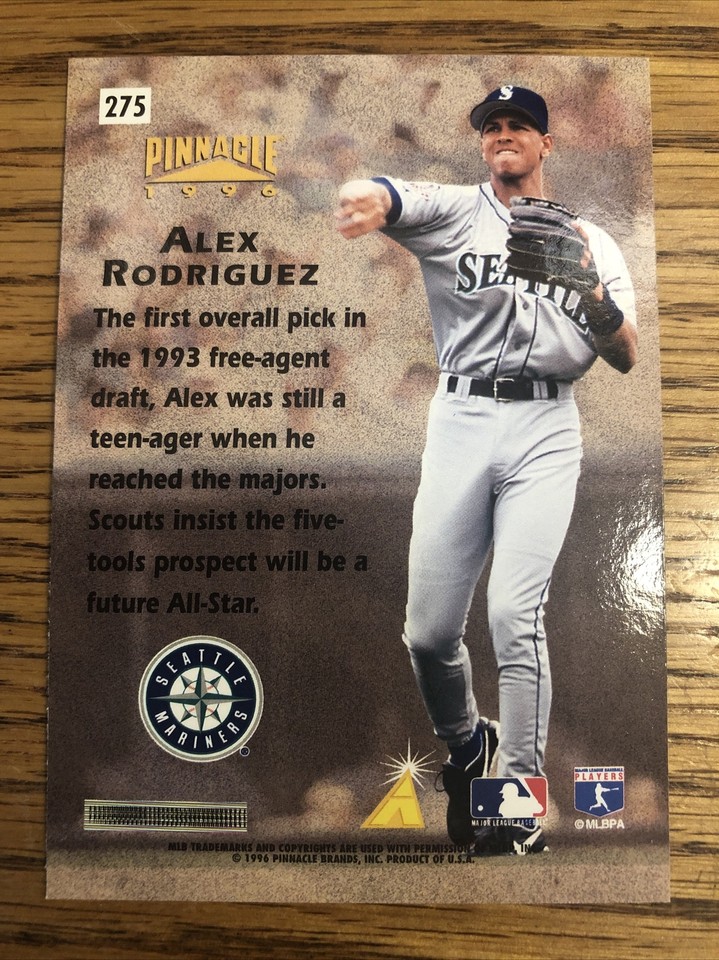 Alex Rodriguez 1996 Pinnacle Hardball Heroes Mariners #275 *2327* | eBay