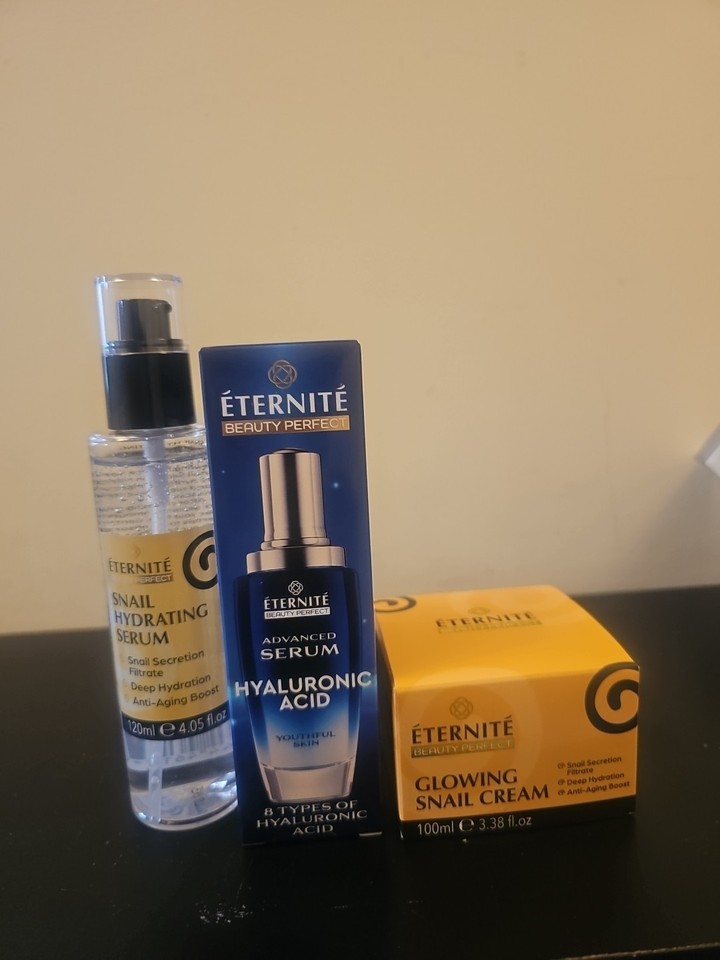 Eternite Snail Hydrating Serum, Hyaluronic Acid, Glowing Snail Cream ...