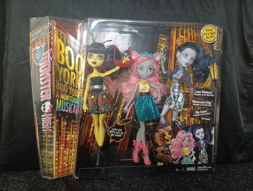 NRFB Monster High Boo York City Ghouls 3 pack Elle, Luna & Mouscedes ...