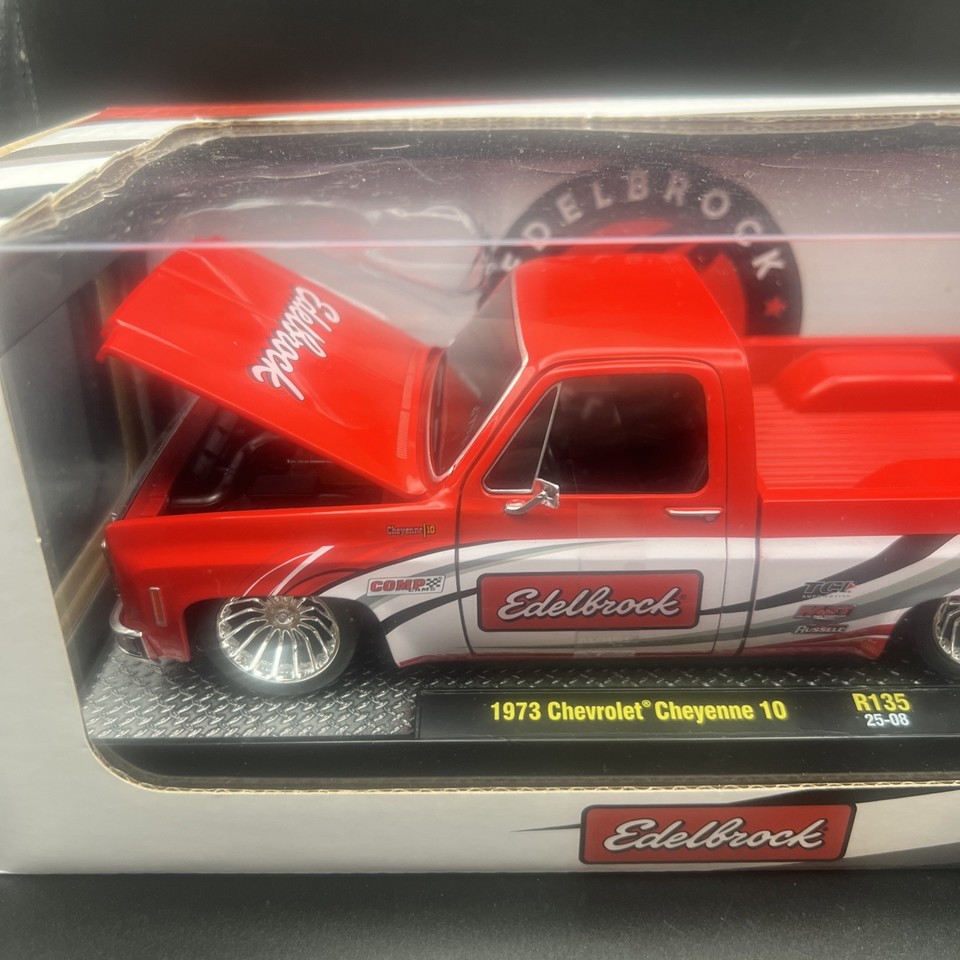 M2 Machines Chevy Cheyenne 10 Edelbrock 1:24 Read Description Open Box ...