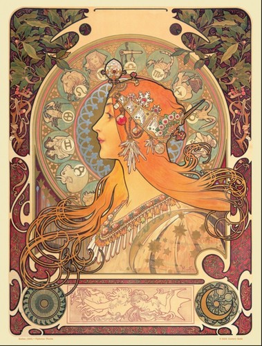 Alphonse Mucha 1896 ZODIAC Museum Print | eBay