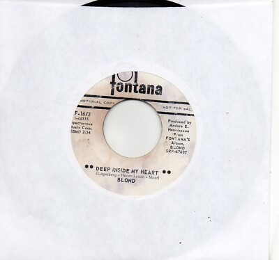 BLOND - DEEP INSIDE MY HEART / I WILL BRING YOU FLOWERS IN THE MORNING ...